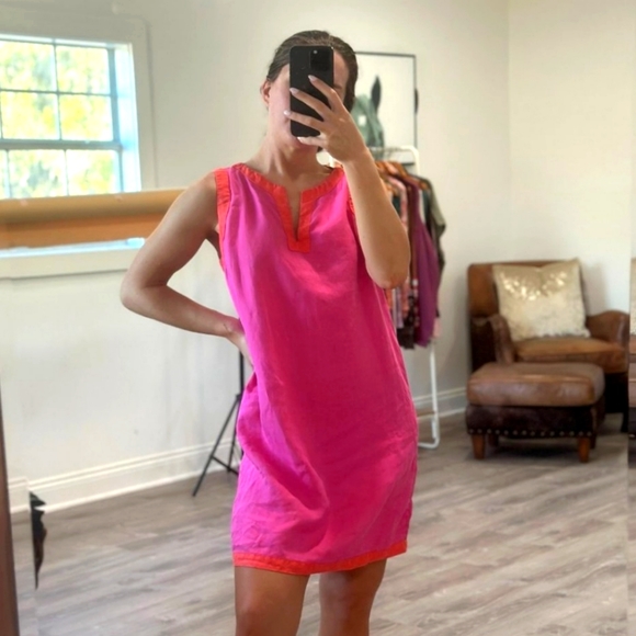 Sigrid Olsen | Dresses | Sigrid Olsen Pink 0 Linen Dress | Poshmark